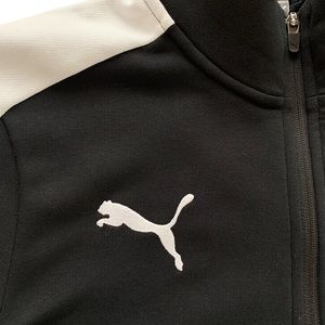 Puma | Jackets & Coats | Nwt Puma Unisex Black Fleece Track Jacket ...
